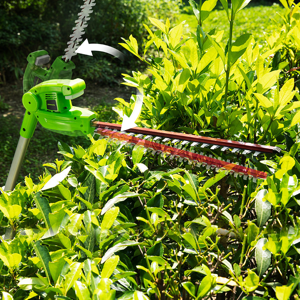 Greenworks telescopic hedge trimmer store