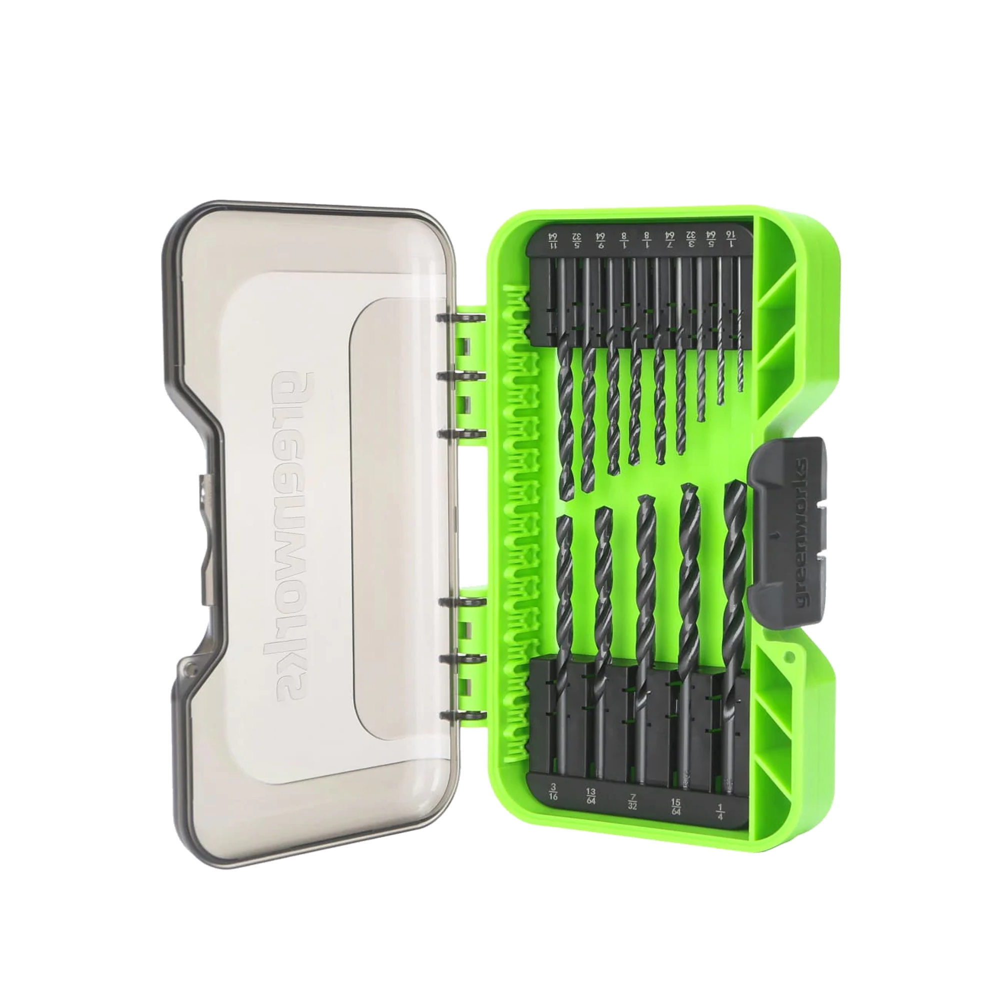 Drill bit set 21 pieces (Black oxide) - Buy online at Greenworks